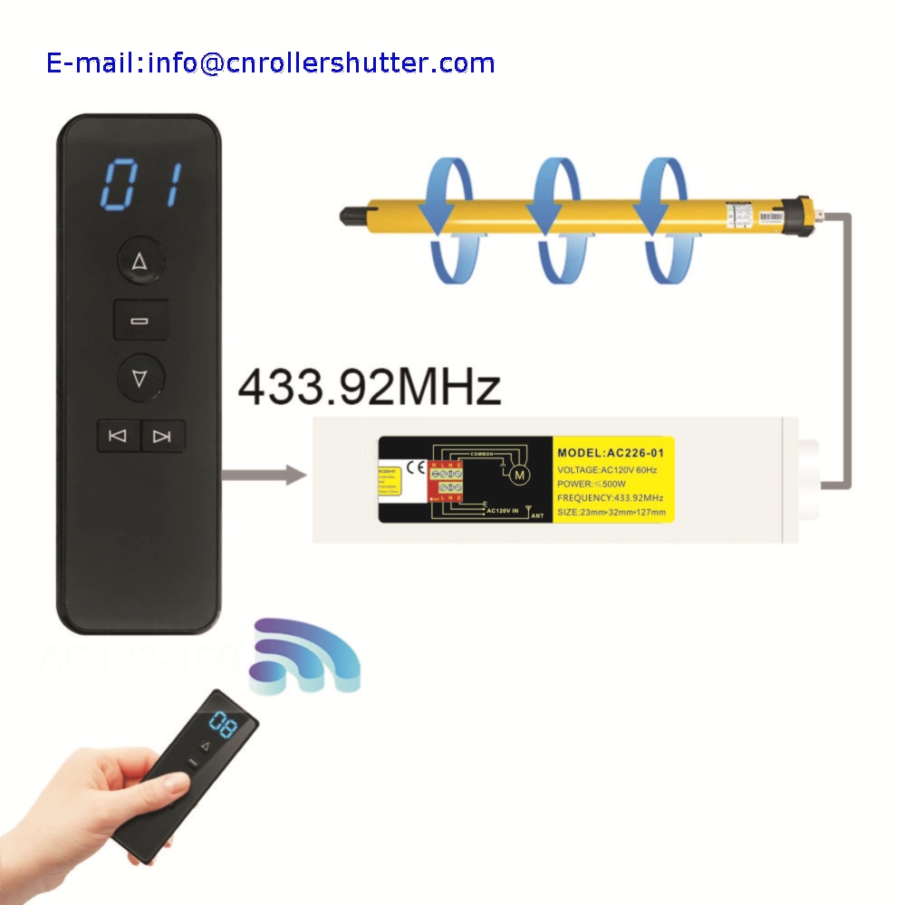 AC123-16D Roller Shutter Remote Control RF Transmitter