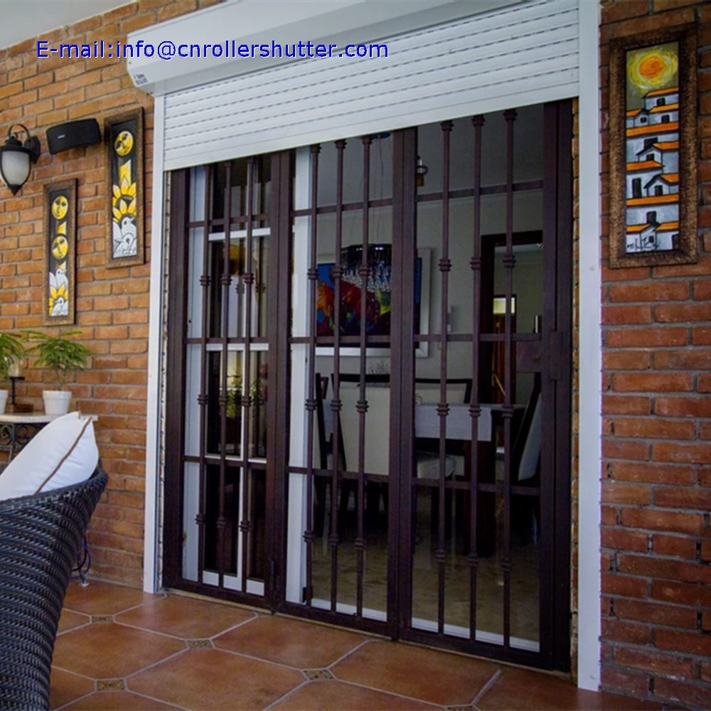 aluminim garage roller shutter motor dooya Balcony roll up door