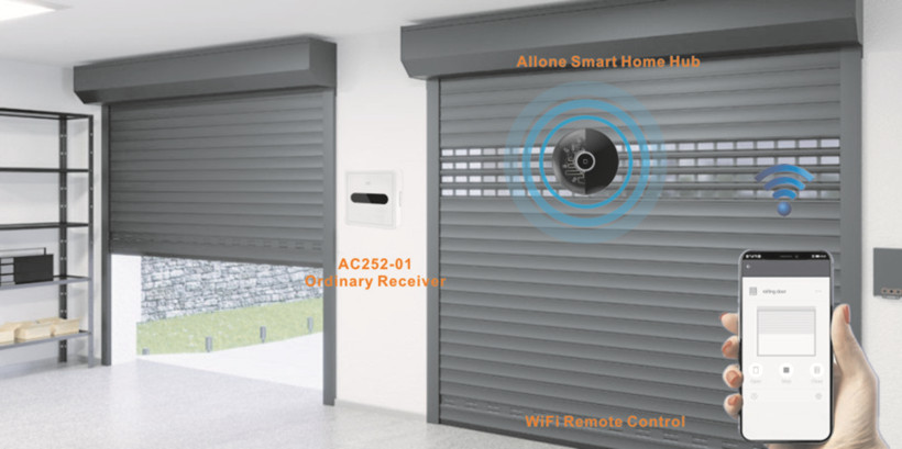 AC252-01 AC Roller Shutter tubular Motor garage door remote controller