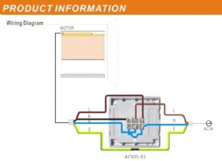 AC505-01 Single route mechanical manual roller shutter door window switch